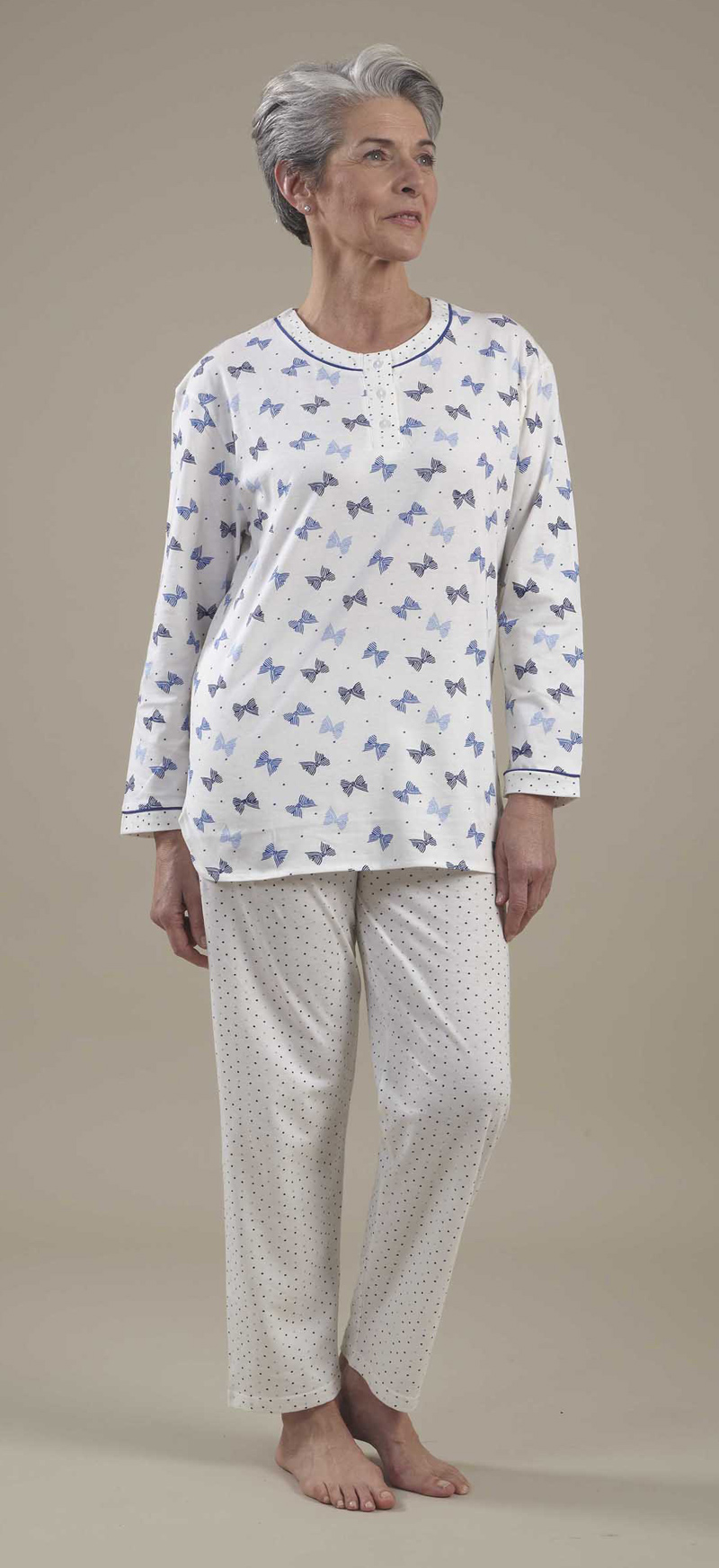 Pyjama hiver petits neuds, Vêtements de Nuit Femme, Jet Toulouse