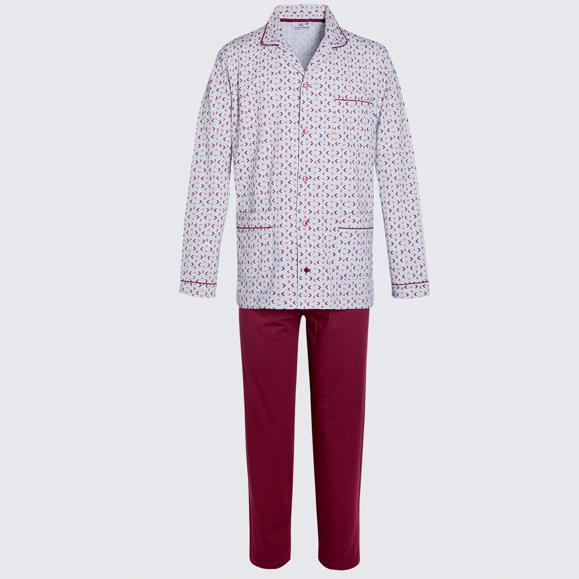 Pyjama ML Boutonné 3 poches Cravate, Pyjamas Homme, Jet Toulouse